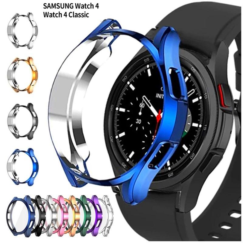 Buy Case For Samsung Galaxy Watch 4 Classic 46mm 42mm TPU Plated All ...