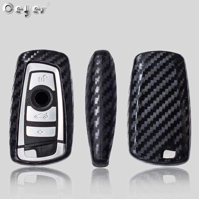 Buy Ceyes Car-Styling Auto Carbon Fiber Key Cover Shell For Bmw F10 F20 ...