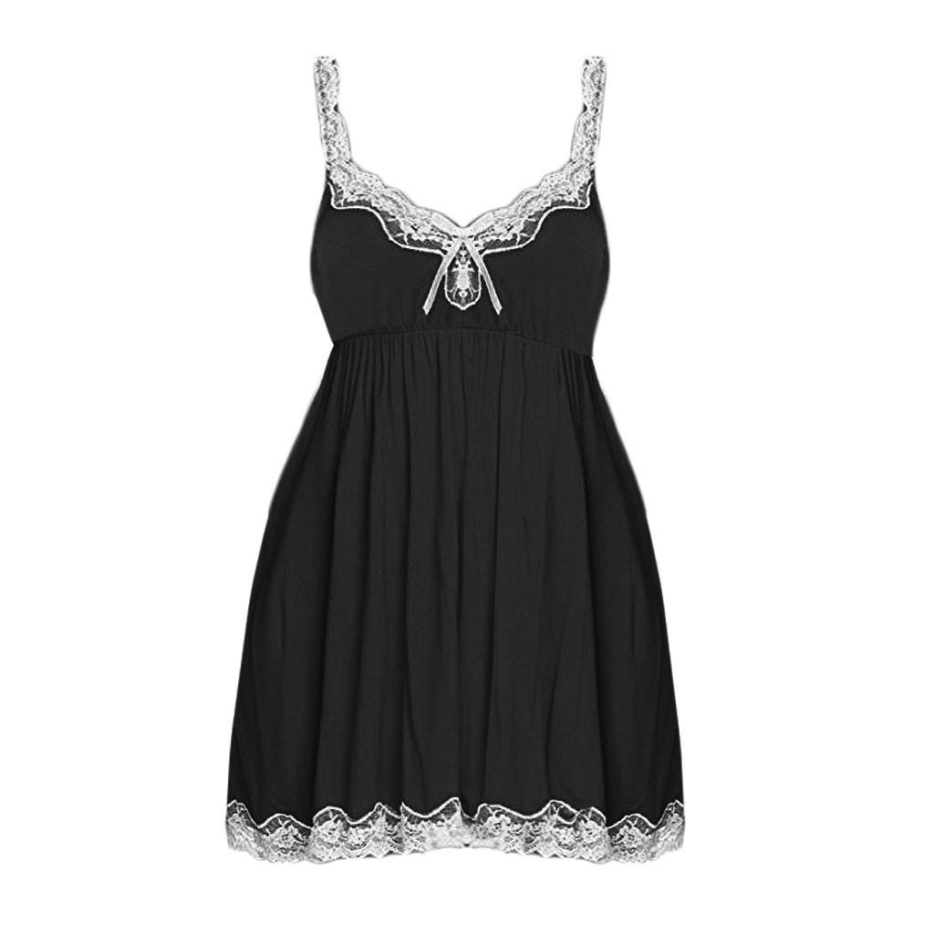 Satın alın Kadın G-string Nightdress Dantel V-Neck Yay İç Çamaşırı ...