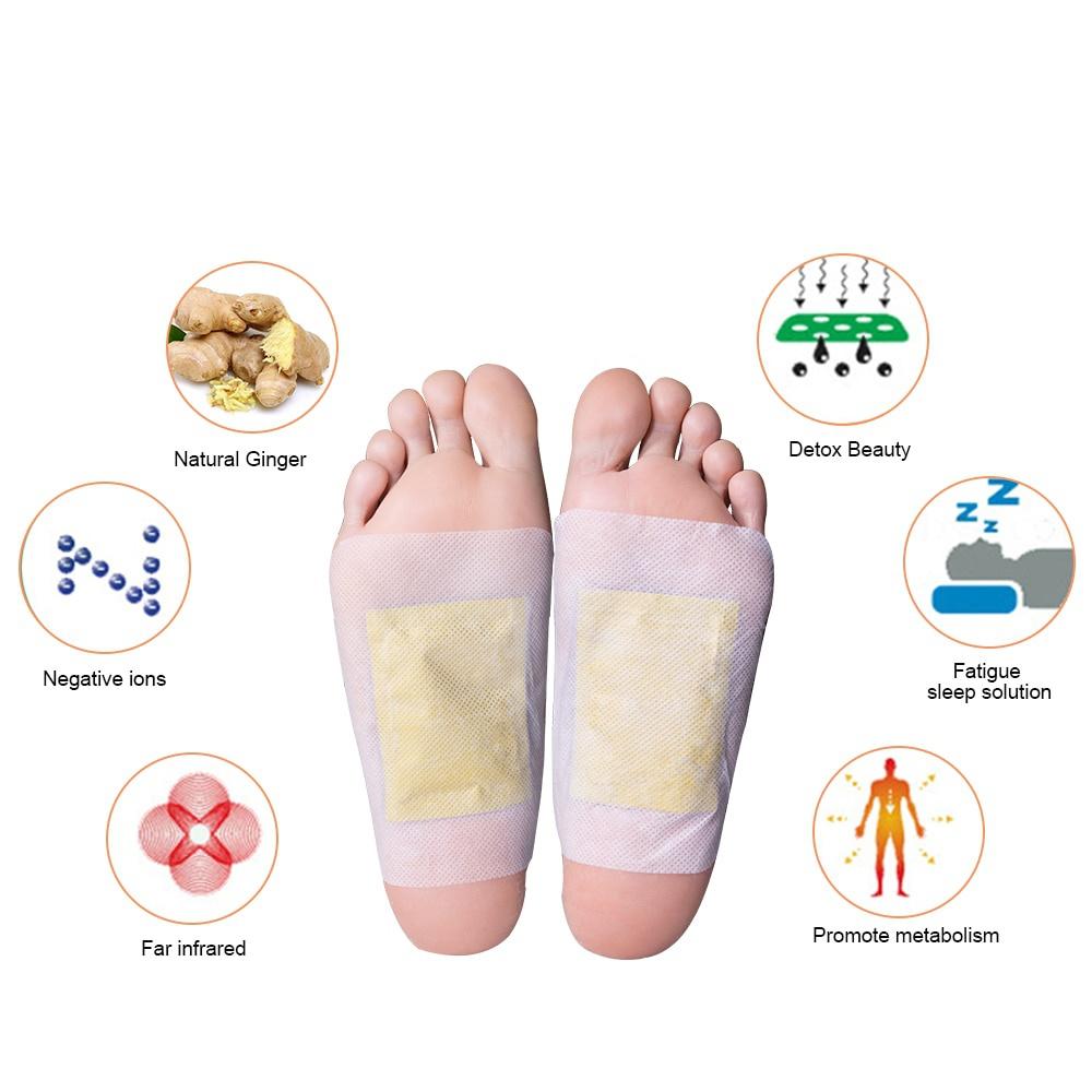 Buy Ginger Detox Foot Patch Bamboo Vinegar Pads Toxin Foot Detox Patch ...