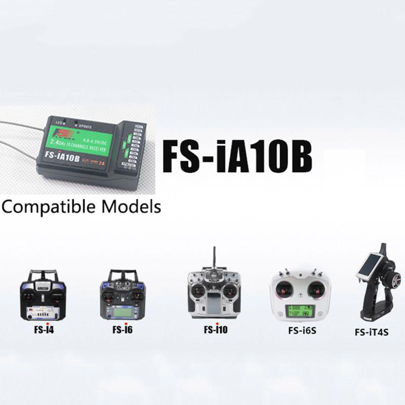 FS-IA10B 10CH Receiver FS IA10B for Transmitter FS-I10 FS-I6S FPV RC ...