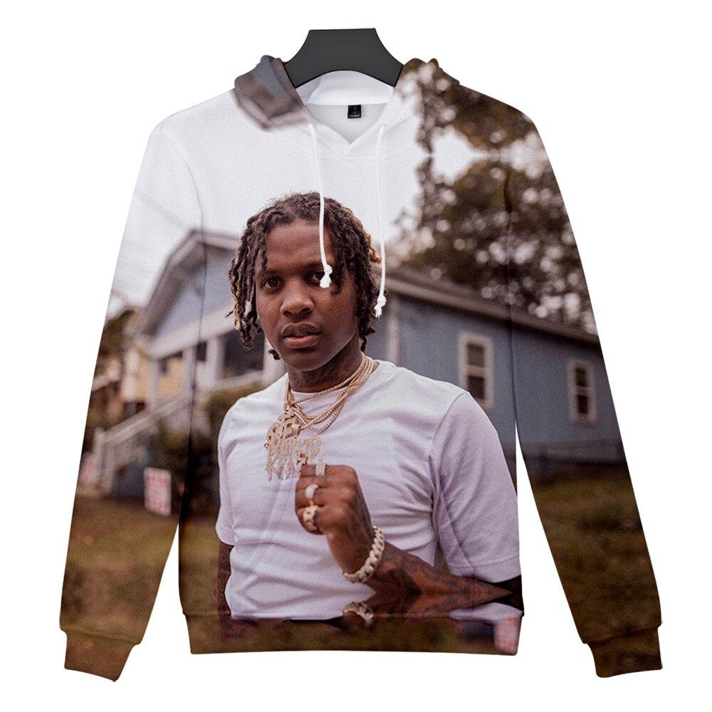Cheap 2021 New Hip Hop Rapper Lil Durk 3d Print Hooded Sweatshirt Men ...