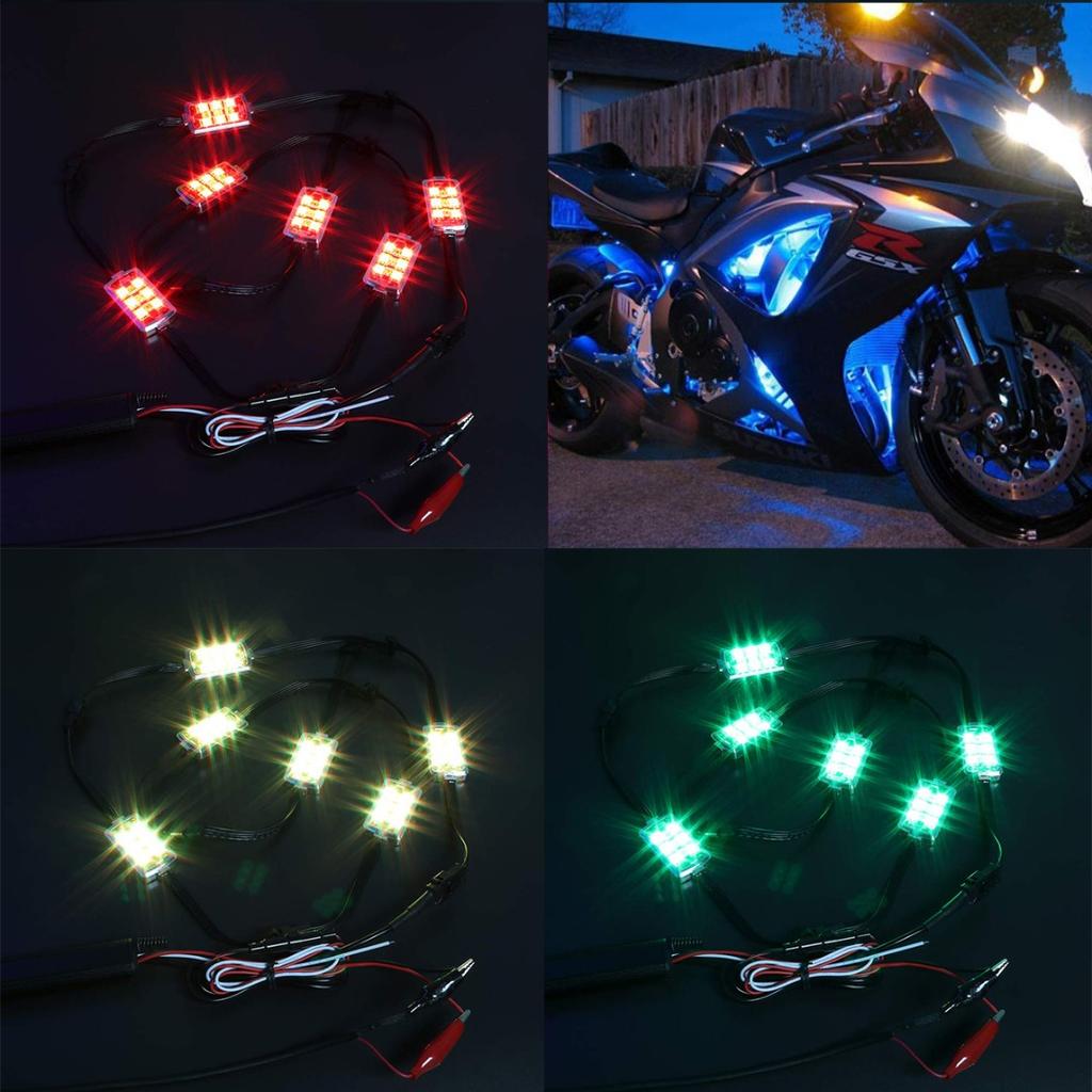 Buy Pdtoweb 1 Set Motorcycle Motorbike LED Neon Underglow Light Strip ...