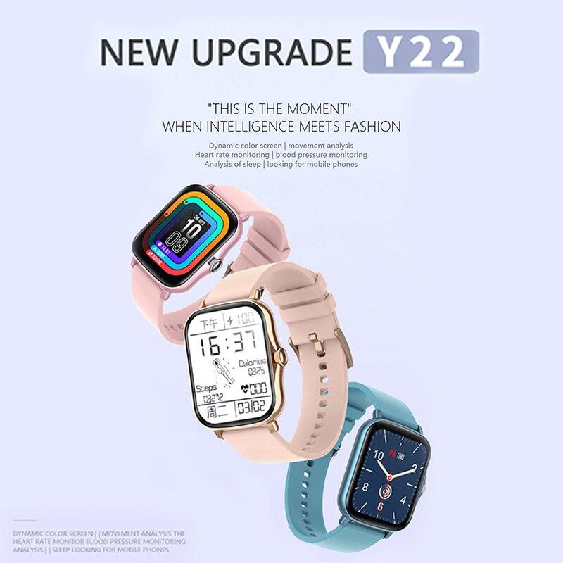Buy Y22 Smart Watch Male Female 1.72 Inch Full Touch Screen Fitness ...