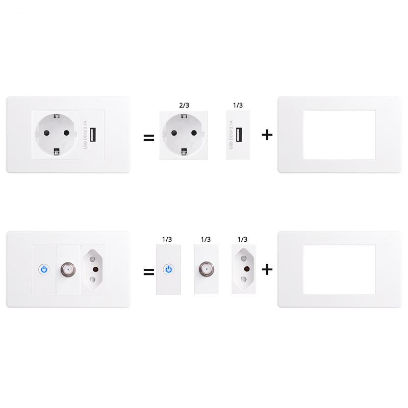 Buy Wifi Graffiti Smart PC Switch Socket European Standard German ...