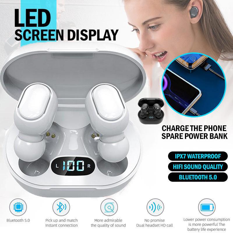 Buy E7S/A6S TWS Headsets Bluetooth 5.0 Earphones Waterproof Sports ...