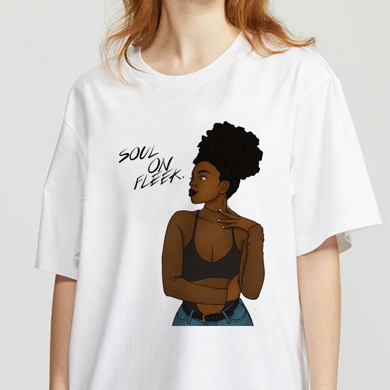 Black Girl Magic T Shirt Women African Black Girl Female T Shirt Korea 7578