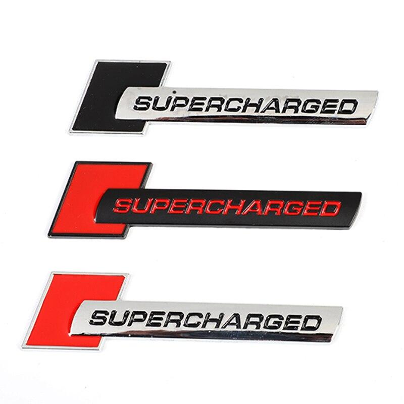 1 Pcs 3D Metal Supercharged Emblem Badge Car Stickers Decoration ...