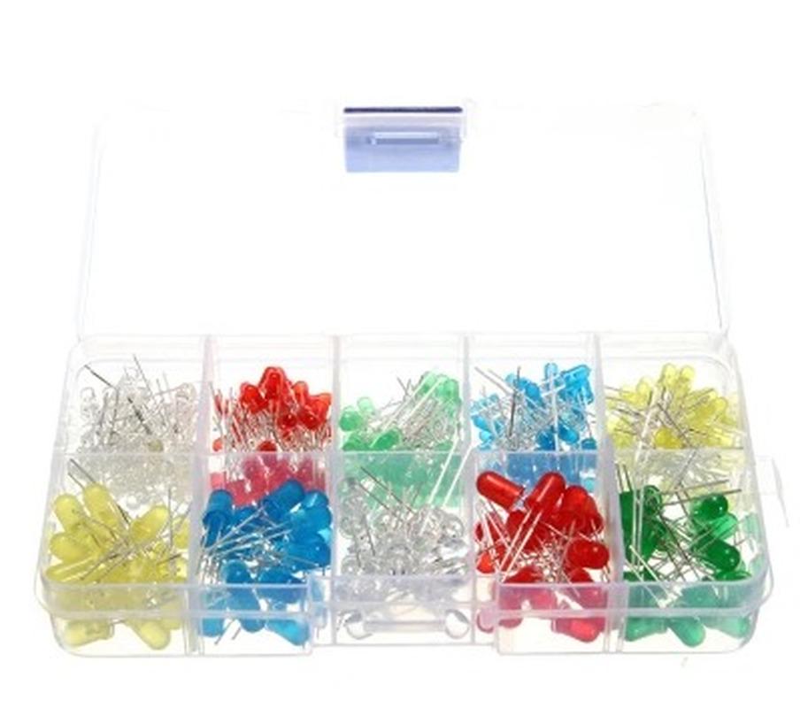 200pcs 3mm 5mm LED Diode Assorted Kit LED light-emitting Diodes Red ...
