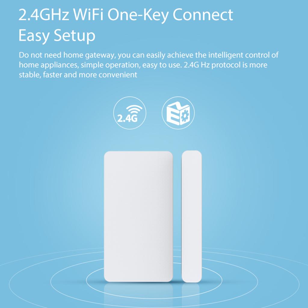 Wireless Door Window Sensor Wifi Smart Door Intrusion Detector Tuya App ...
