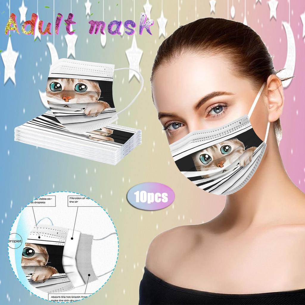 Buy Adult Cats Animal Digital Printing Three Layer Protective ...