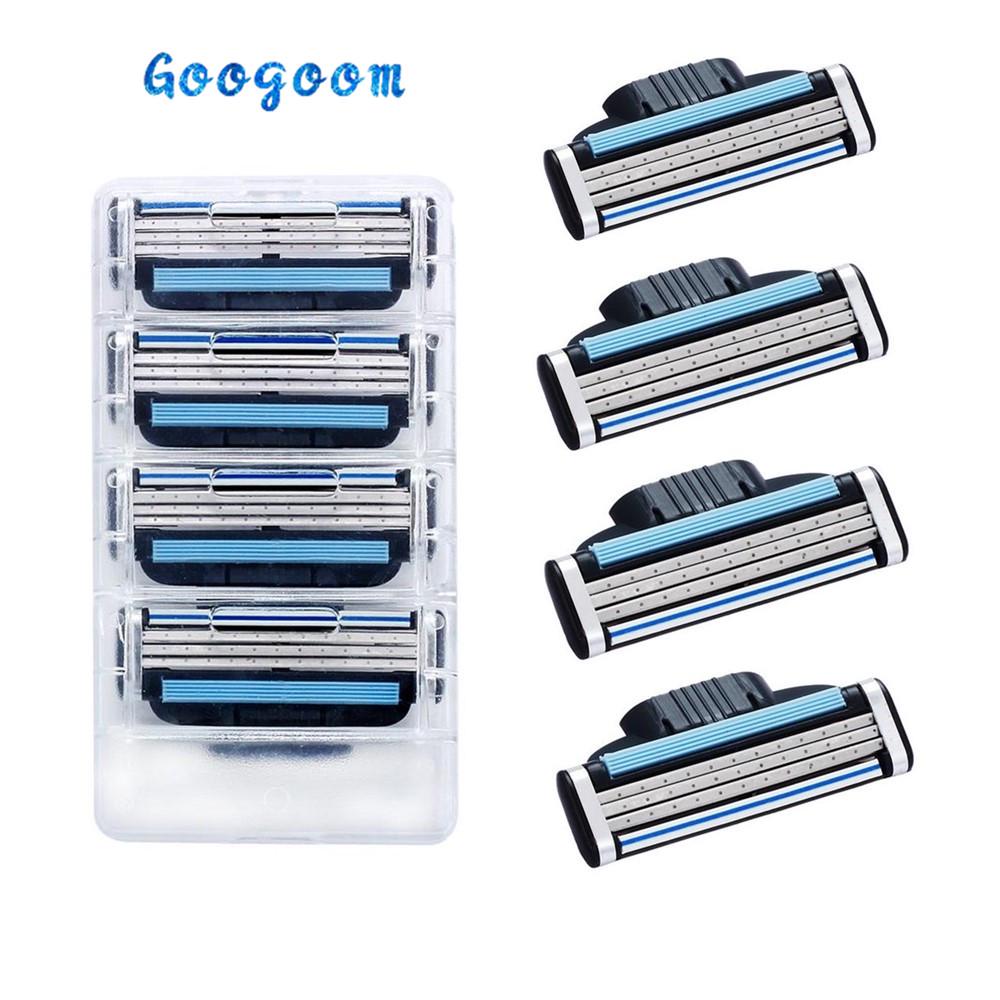 Buy 8Pcs Men's Face Shaving Razor Blades Replaceable Razors Detachable ...