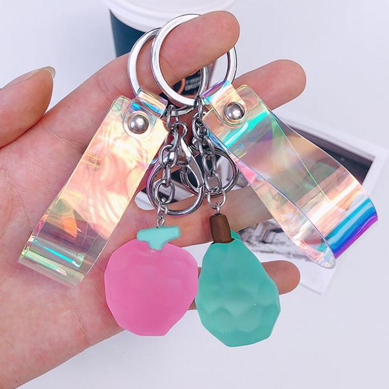 Buy Creative Fruit Key Chain Bag Pendant Cute Keychain Women Purse ...