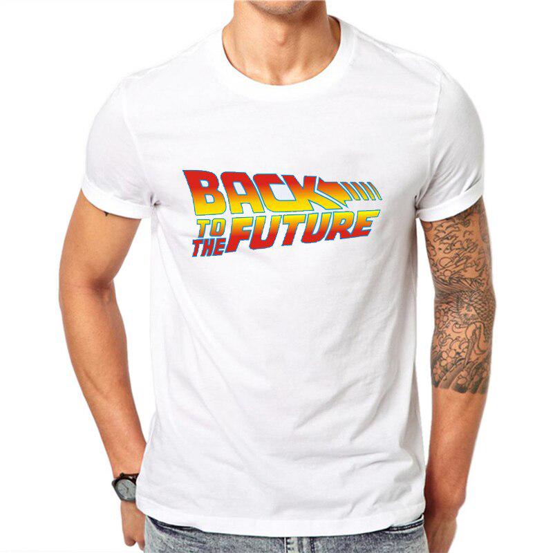 Back To The Future Classic Movie Series Cotton Hip Hop Short Sleeve T ...