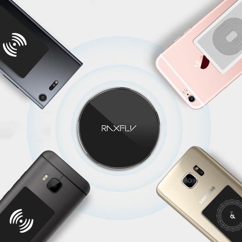Qi wireless charger adapter charging receiver for iPhone samsung ...