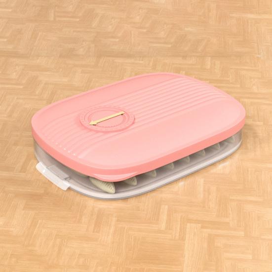 Satın alın Modern 3D Frosted Bottom Heat-resistant Dumpling Storage Box ...