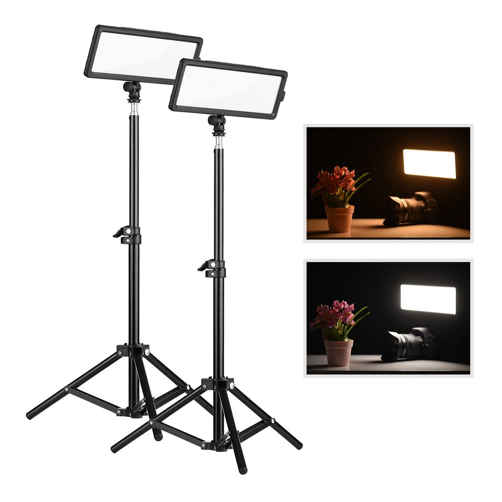 CM280D Photography Light and Stand Kit Super Slim LED Video Light Panel ...