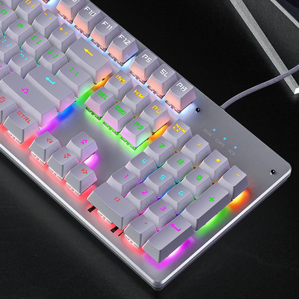 Buy Wired Mechanical Gaming Backlight RGB LED Axle Blue Black for ...