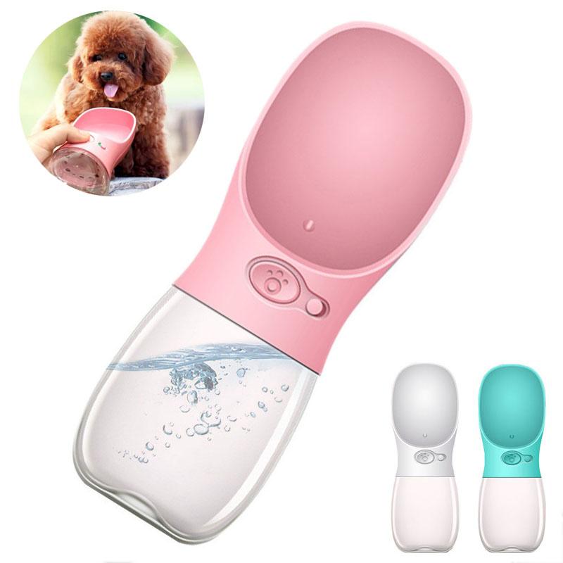 Buy 350ML 550ML Portable Travel Pet Dog Water Bottle Cat Bowl Feeder Dish Outdoor Drinking ...