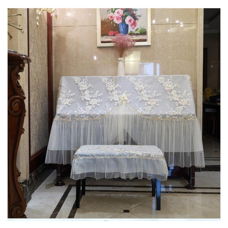 Fashion lace double-layer piano full drape lace piano dust cover cover ...