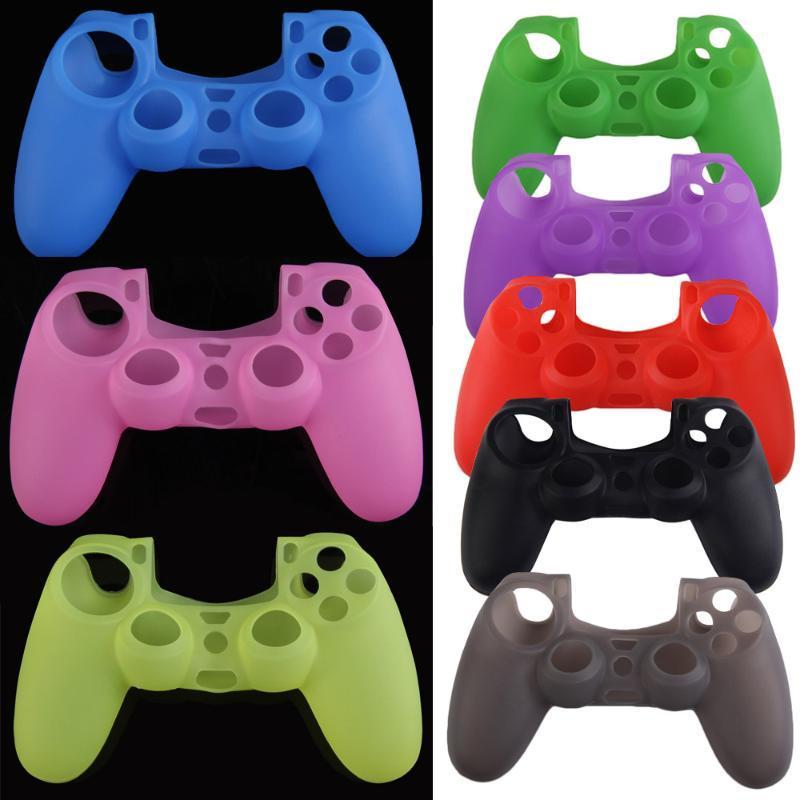Silicone Rubber Soft Case Skin Cover for PS4 Controller Grip Handle ...