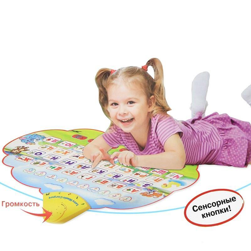 Baby Russian Language Alphabet Play Mat Musical Blanket Carpet With ...