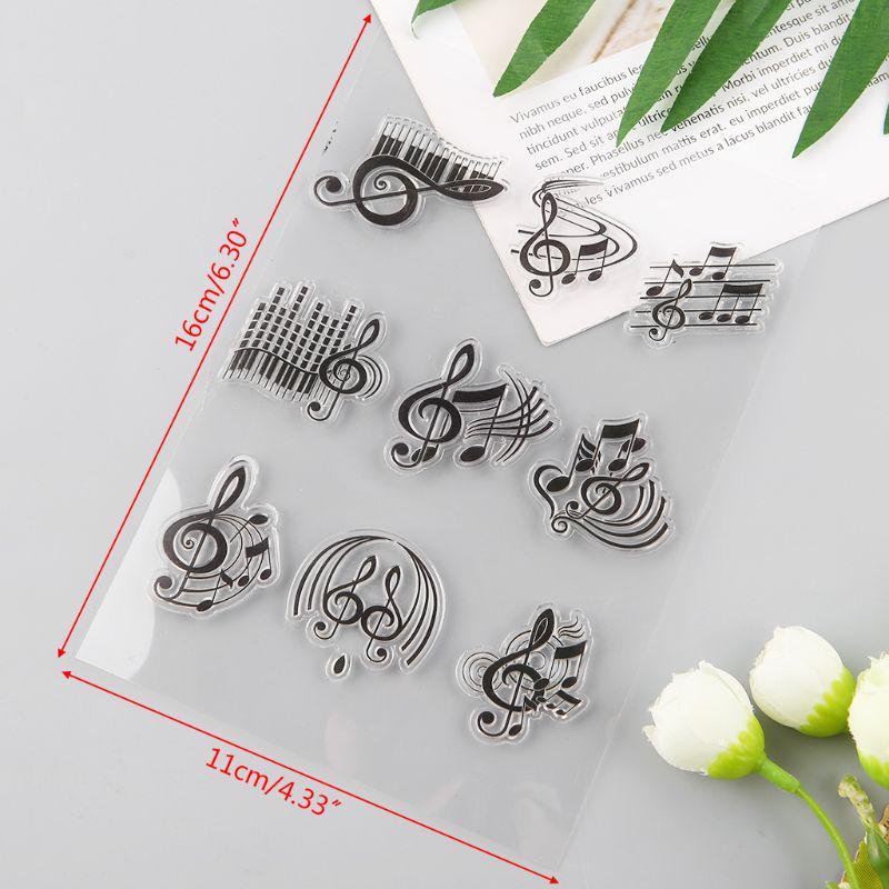 Satın alın Musical Note Silicone Clear Seal Stamp DIY Scrapbooking ...