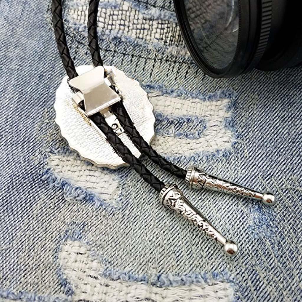 Buy Natural Tiger Eye Stone Western Bolo Ties Rodeo Bootlace Tie ...