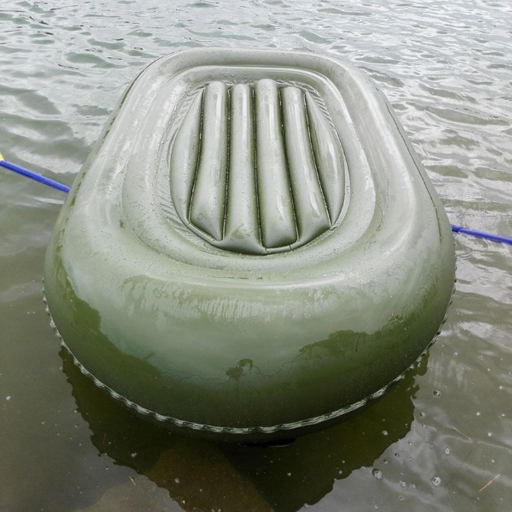 Buy 5 In 1 190x120cm Green 2 Person PVC Rubber Boat River Lake Fishing ...
