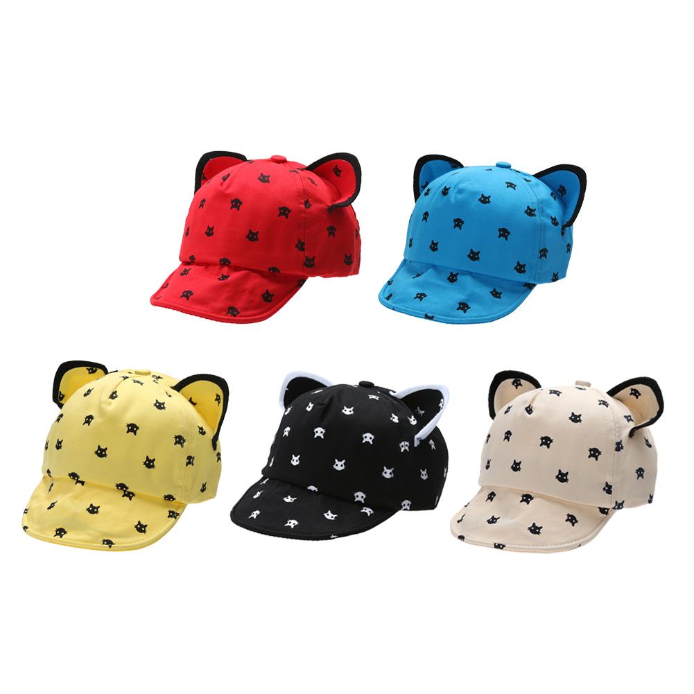 Buy Lovely Cat Sunhat Baby Kids Baseball Cap Children Cartoon Peaked ...