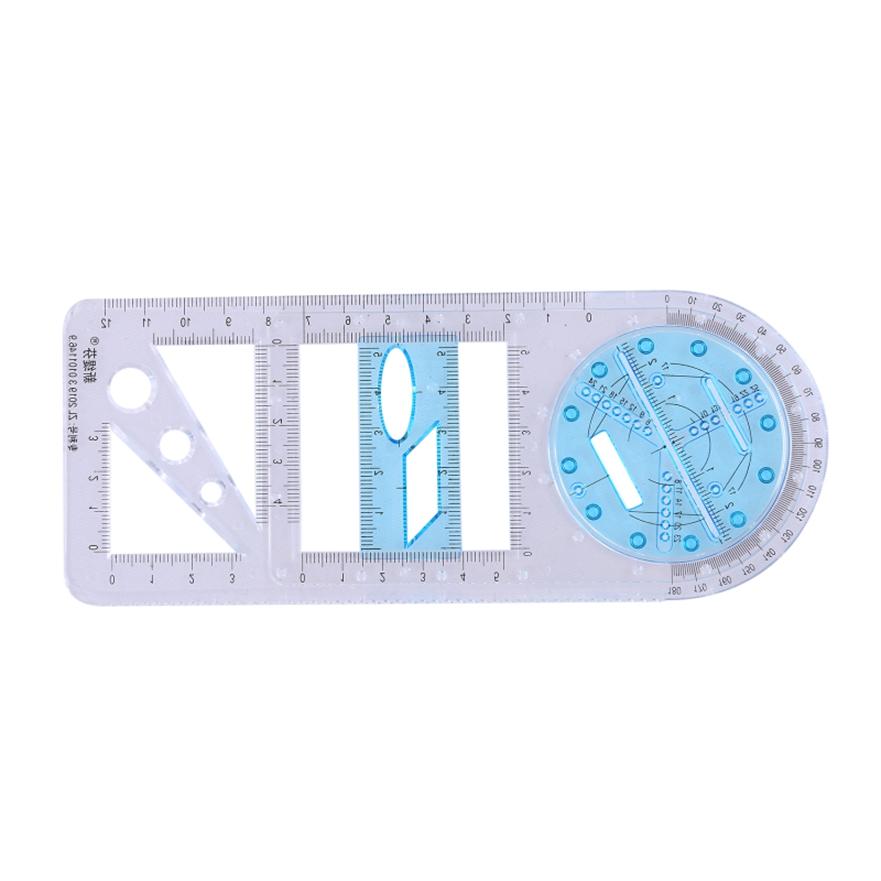 Cheap Transparent Multifunctional Activity Drawing Ruler Drawing Tool ...