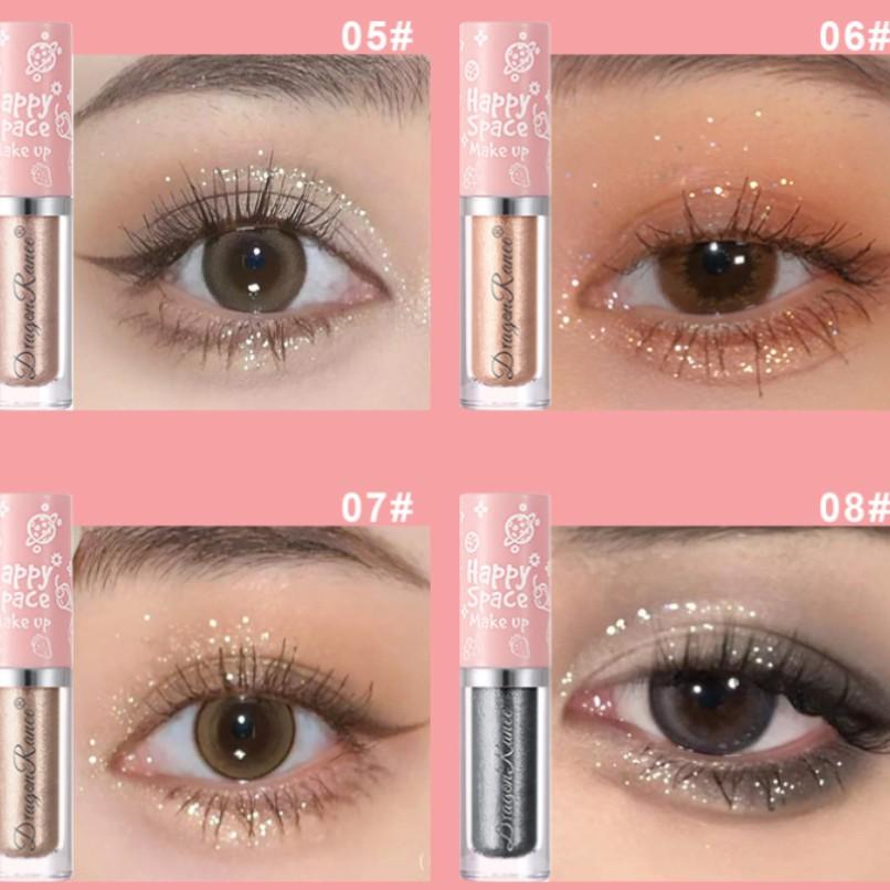 Buy 8PCS New Shimmering Pearl Metallic Liquid Eyeshadow High Gloss Long ...