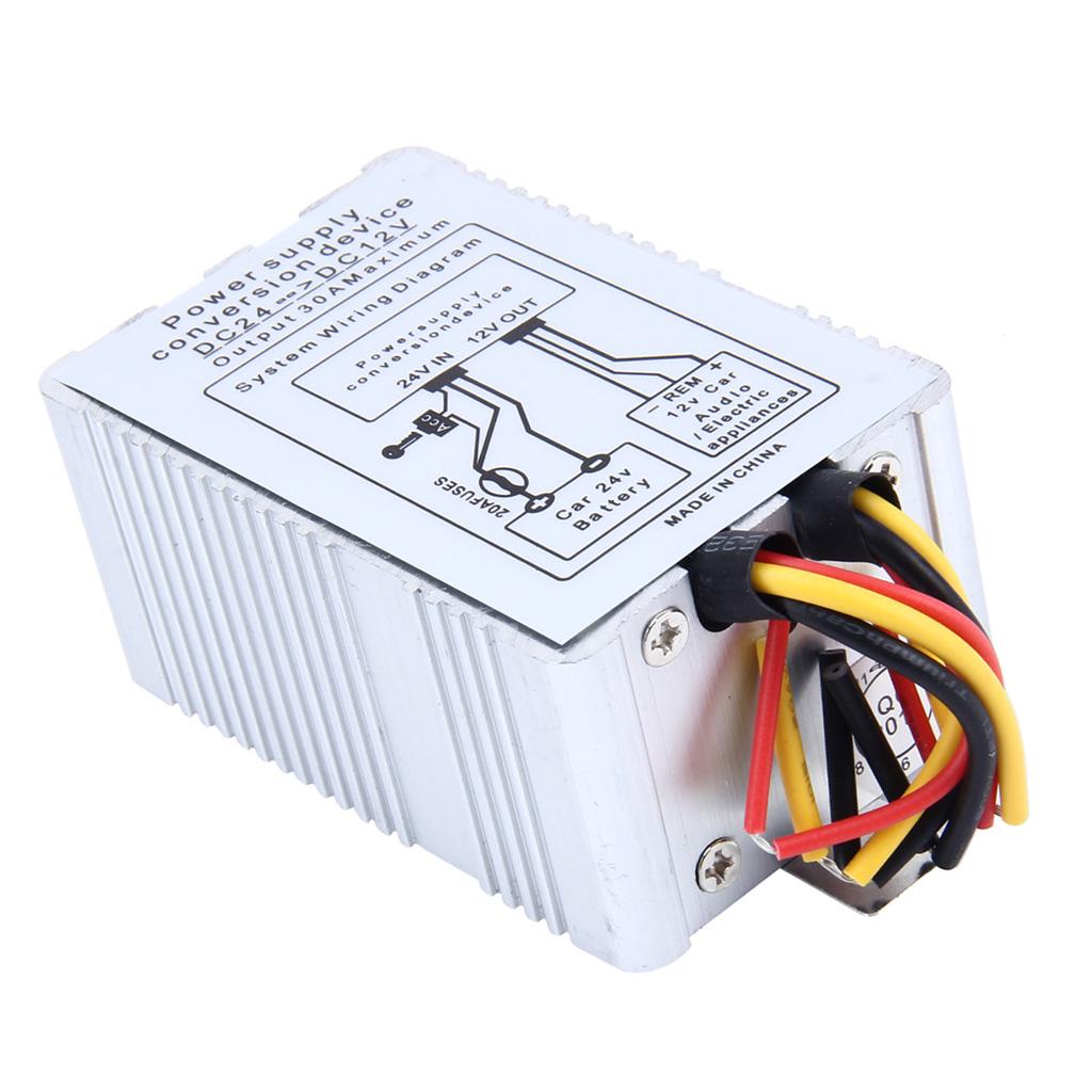 Buy 24V to 12V 5A Car Step Down Power Voltage Regulator DC Converter at ...