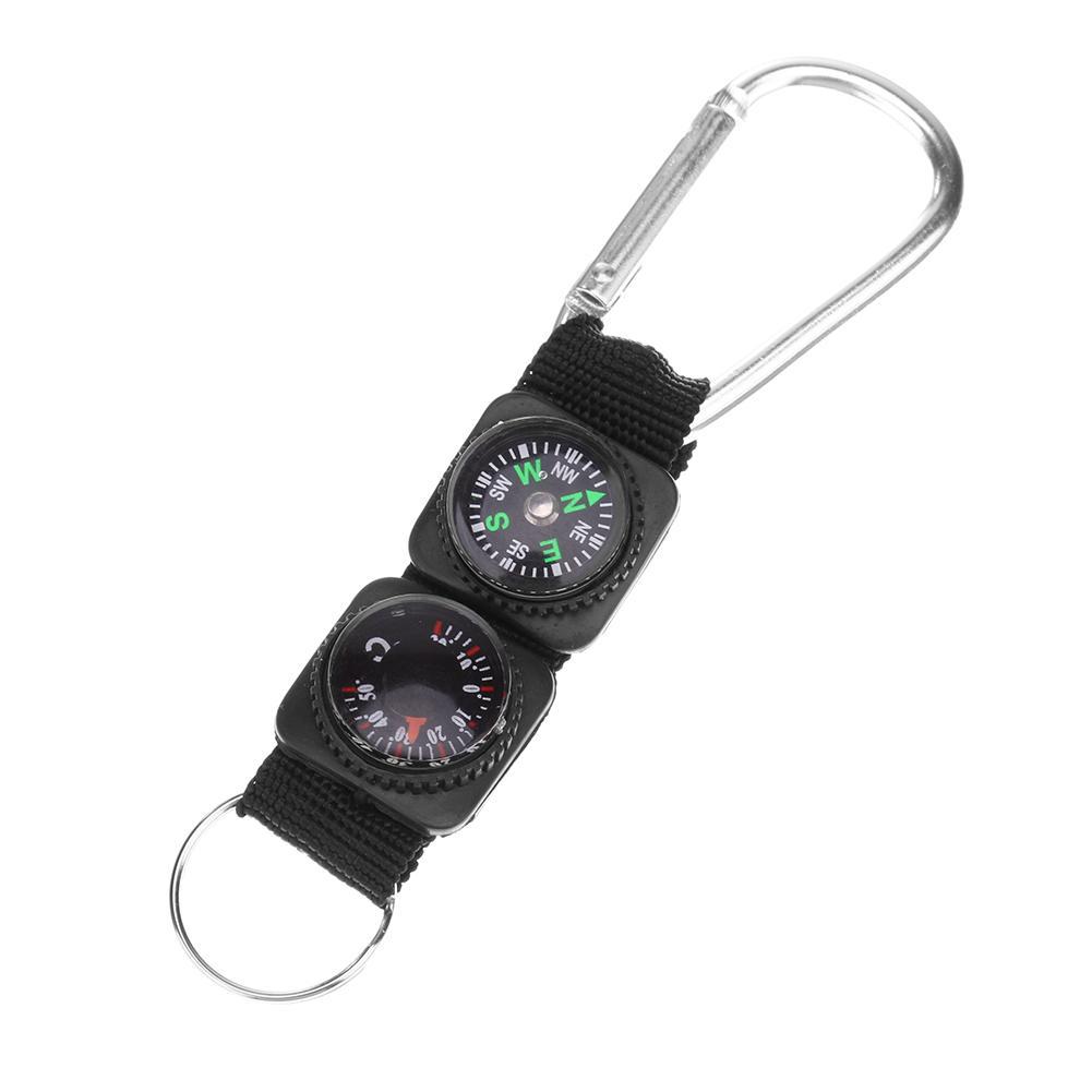 Satın alın 3 in 1 Outdoor Survival Tool Carabiner Key Ring with Compass ...