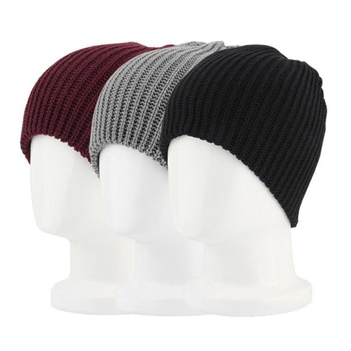 Buy Unisex Men Women Solid Color Knitted Hats at affordable prices ...