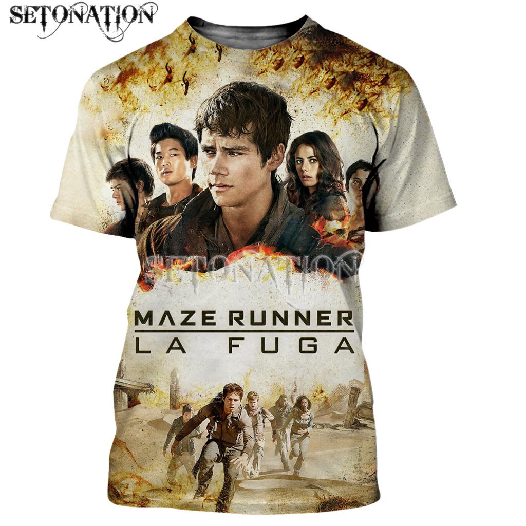 Buy The Maze Runner menNew Fashion Cool 3d Printed T -Shirts Casual ...