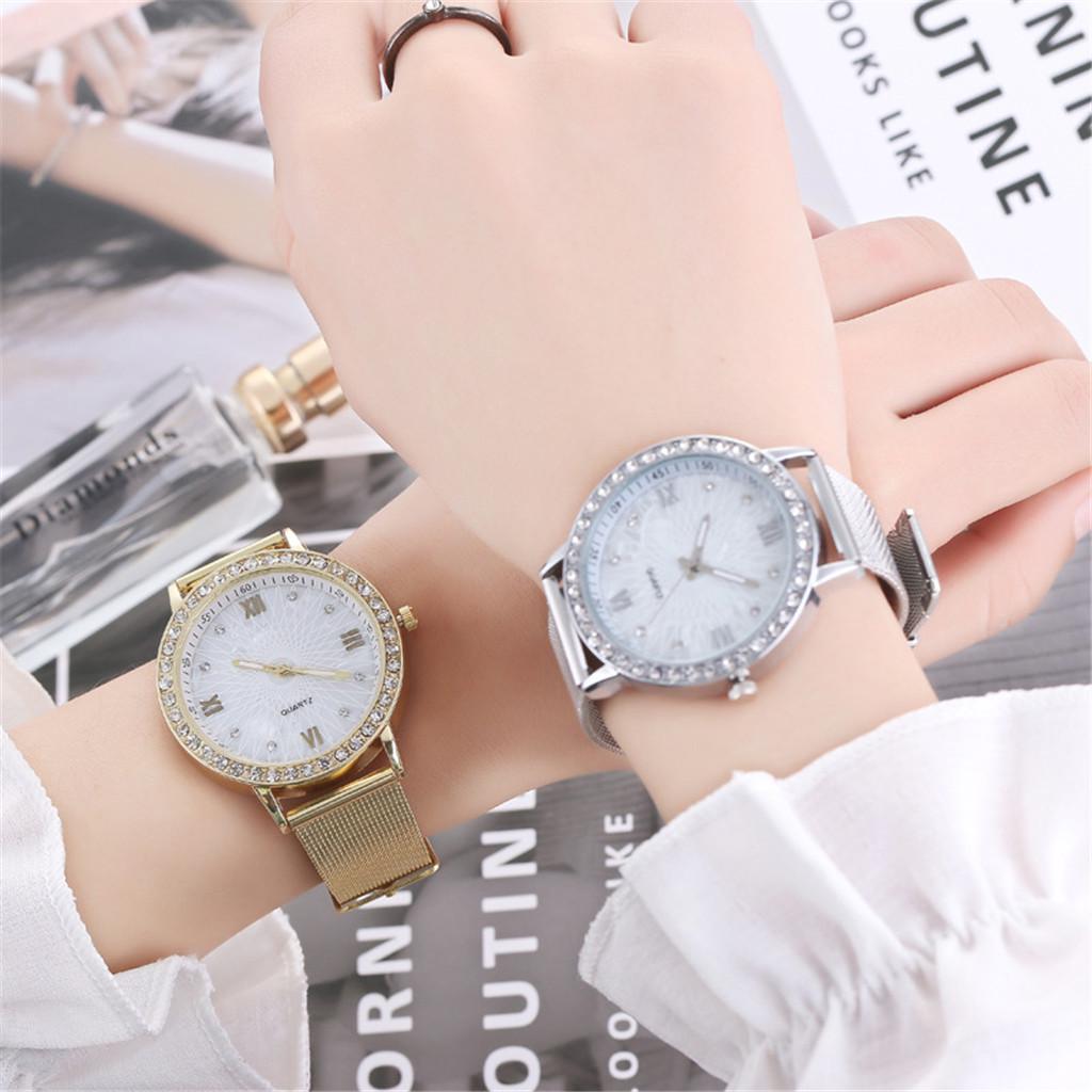 Buy Lady Luxury Korean Style Leather Strap Quartz Watch at affordable ...