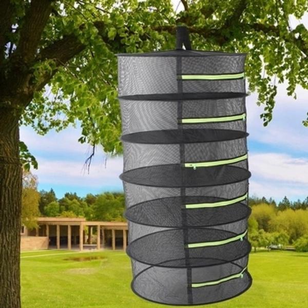 Buy 4/6 Layers Drying Net with Zipper Folding Drying Mesh Net at ...