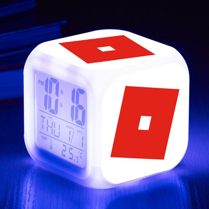 Serin Roblox LED Çalar Saat Erkekler Kız Saat Çocuklar Çocuklar Işıklı ...