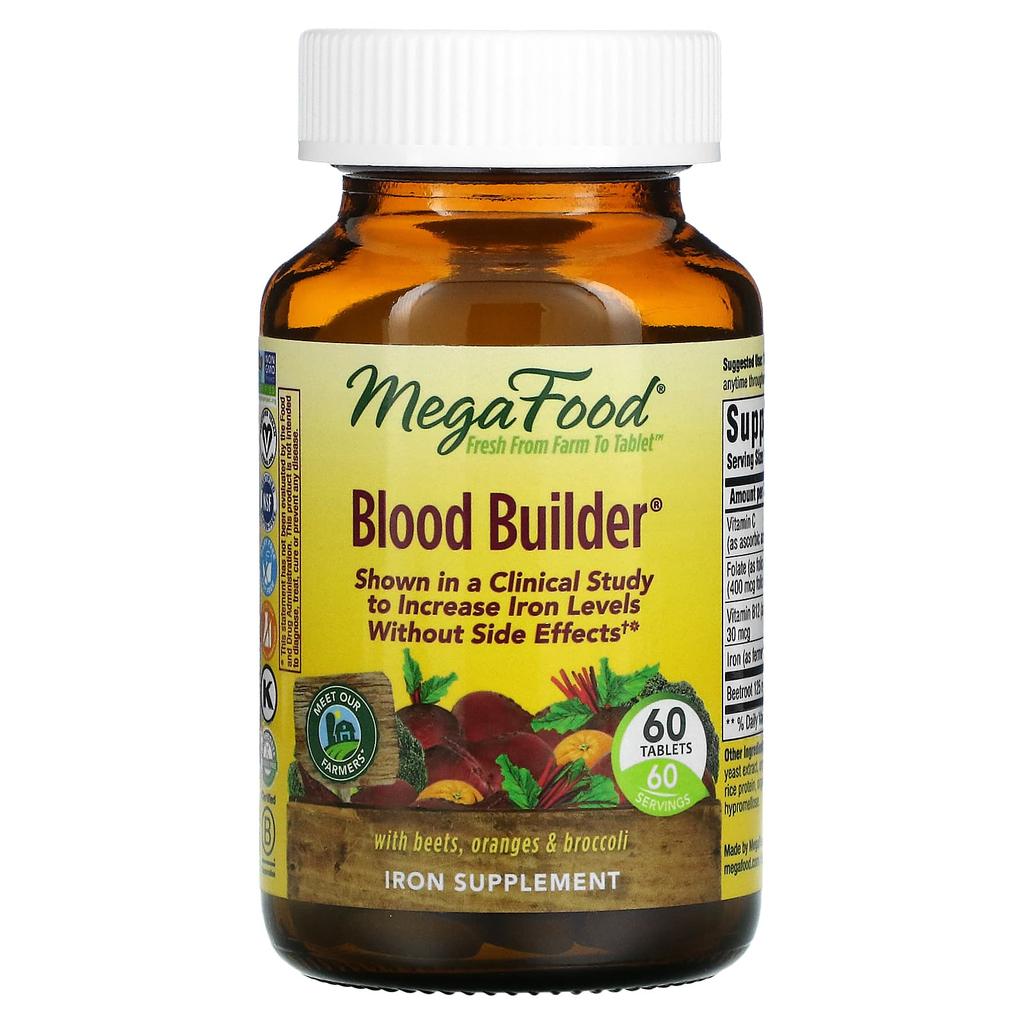MegaFood, Blood Builder, 60 Tablets uygun fiyatlı satın alın - fiyat ...
