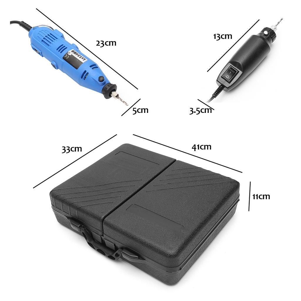 Electric Grinder Dremel Style Mini Drill Rotary 180Pcs Tools Set 32000 ...