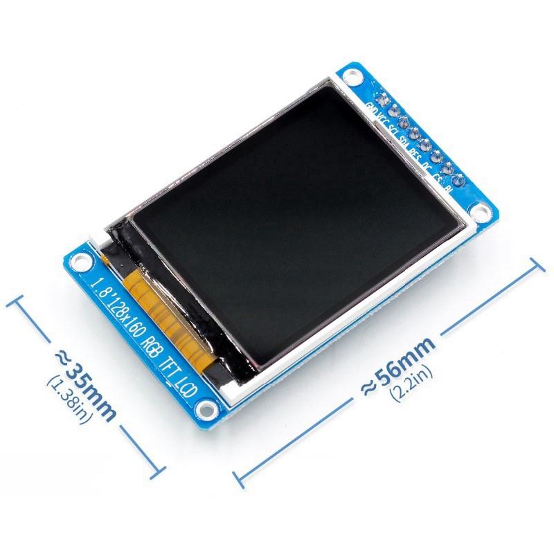 Cheap 1.8 Inch LCD Display Module Full Color 128x160 RGB SPI TFT LCD Display Module ST7735S 3.3V ...
