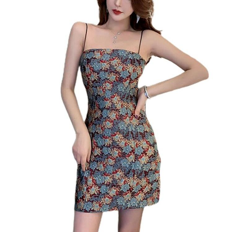 Buy Womens Summer Slim Fit Slip Mini Dress Casual Beach Holiday ...