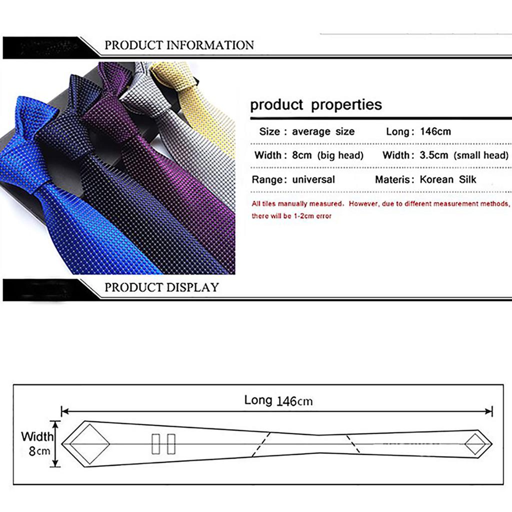 Buy Silk Plaid Ties Men Necktie Party Business Formal Men's Business ...