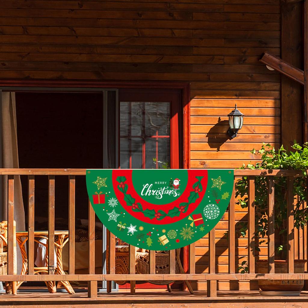 Satın alın Half Fan Flag Banner Outdoor Christmas Garden Bedroom Decor ...
