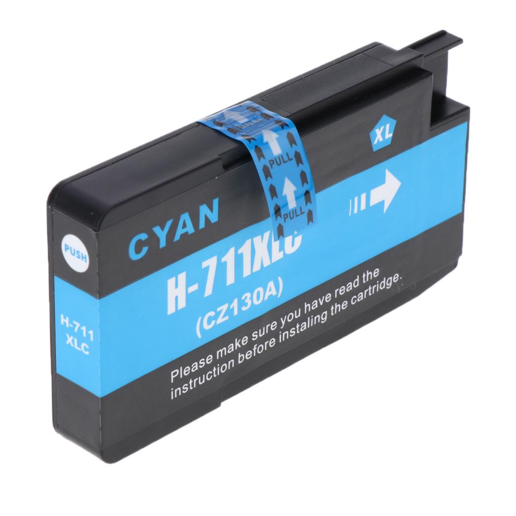 Printer Cyan Ink Cartridges Fit for Deskjet 711 CZ133A CZ130A CZ131A ...