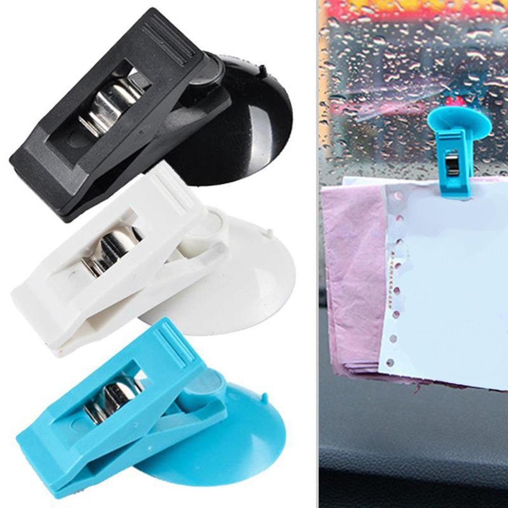 Buy 2Pcs Car Windshield Parking Card Ticket Holder Clip with Suction ...