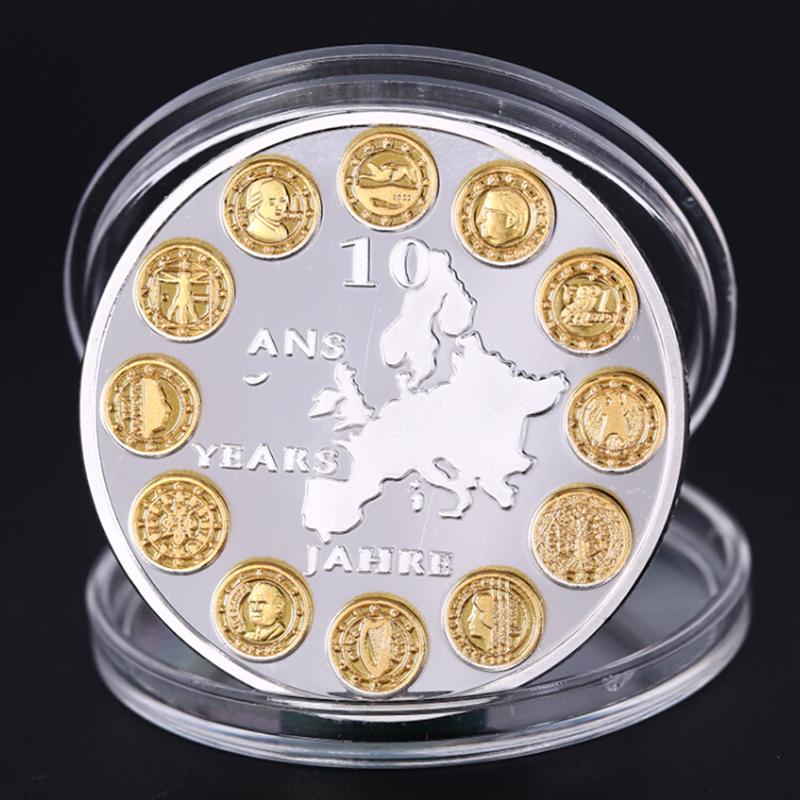 Buy The Silver Commemorative Challenge Coin Of The 12 Eu Member States ...
