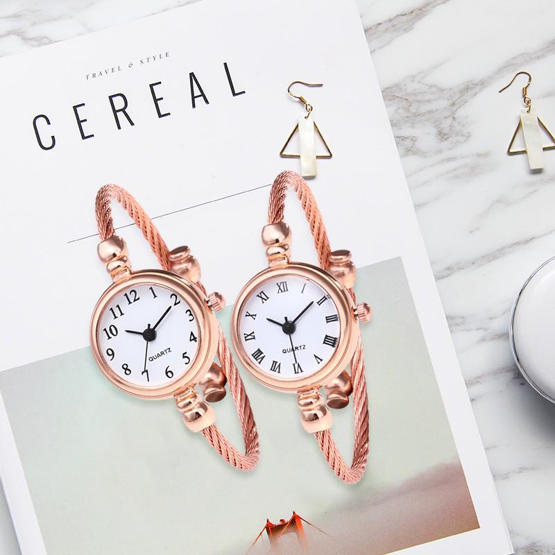 Buy Women'S Personality Alloy Wire Rope Watch Girls Bracelet Watch ...