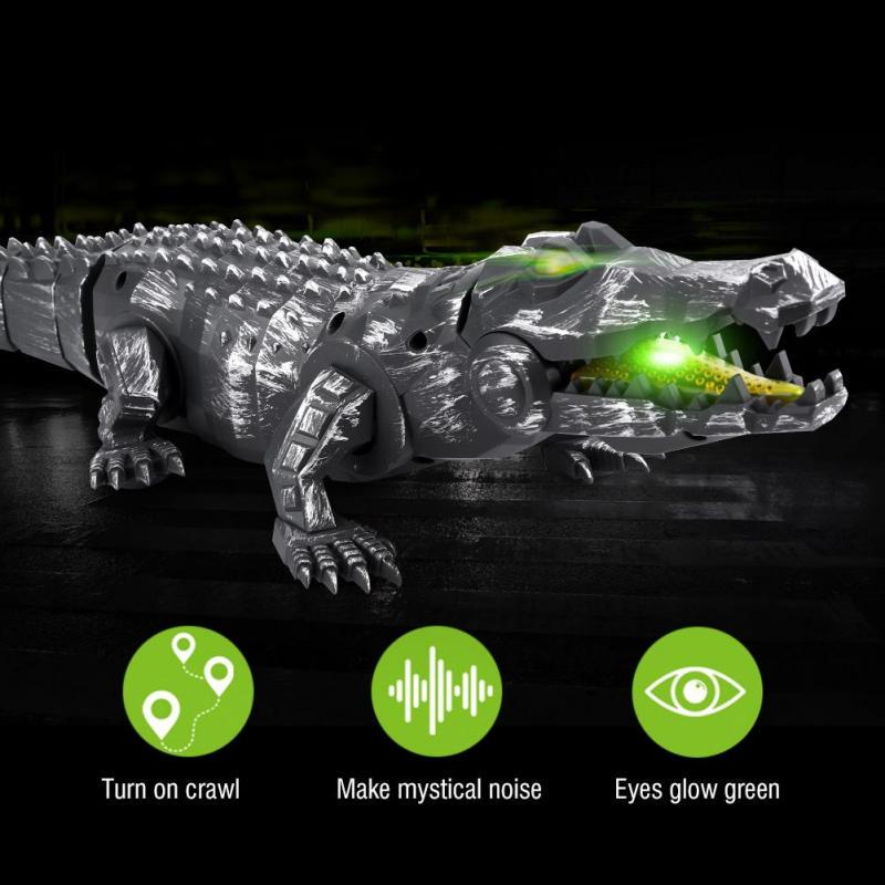 Buy Electronic Mechanical Crocodile Model Toy Battery Operated Walking ...